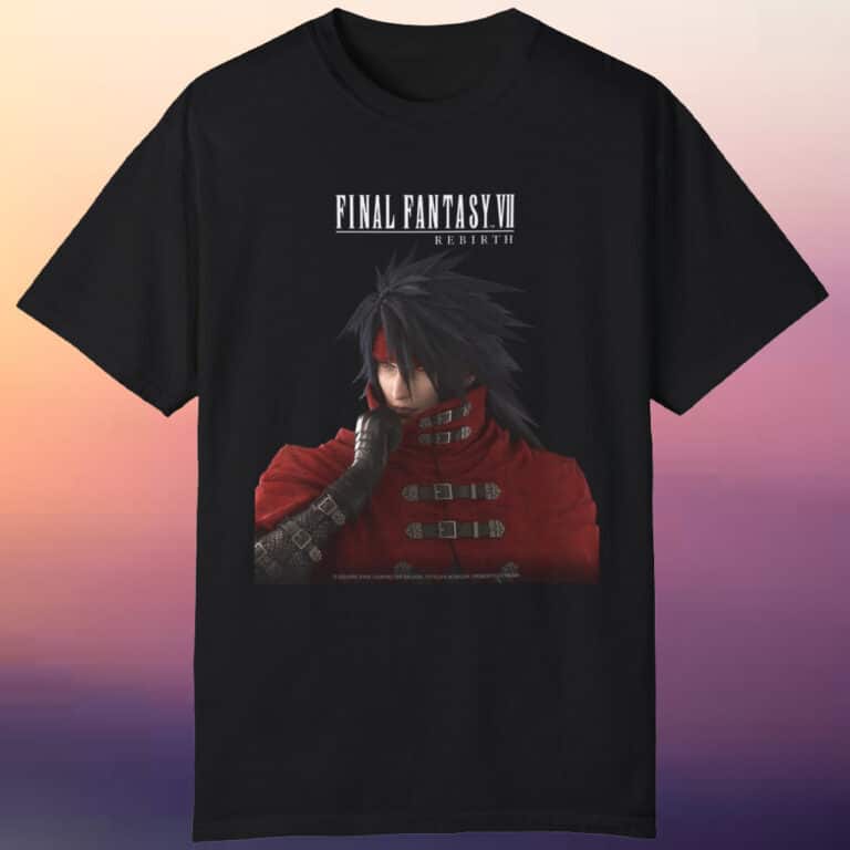 Vincent Valentine Final Fantasy VII Rebirth T-Shirt - TrendingShirtStore